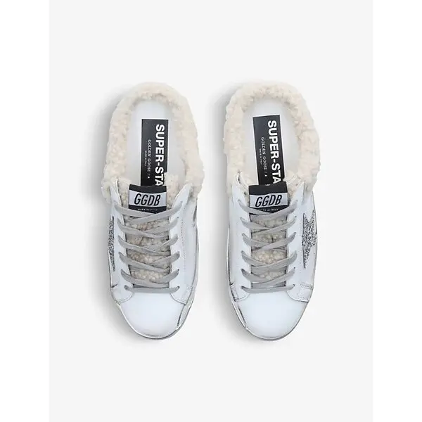 GOLDEN GOOSE Superstar Sabot 10224 Leather And Shearling Trainers - White/oth