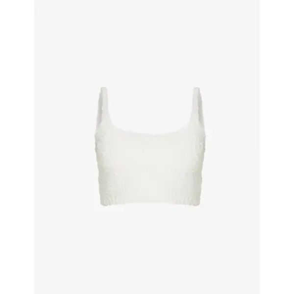 SKIMS Cozy Cropped Knitted Top