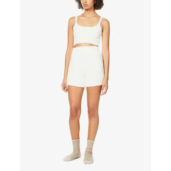 SKIMS Cozy Cropped Knitted Top