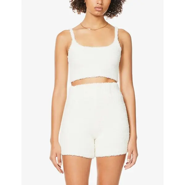 SKIMS Cozy Cropped Knitted Top