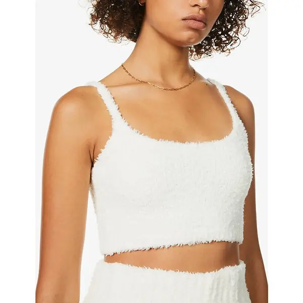 SKIMS Cozy Cropped Knitted Top