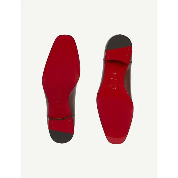 CHRISTIAN LOUBOUTIN Greggo Leather Oxford Shoes - Havane