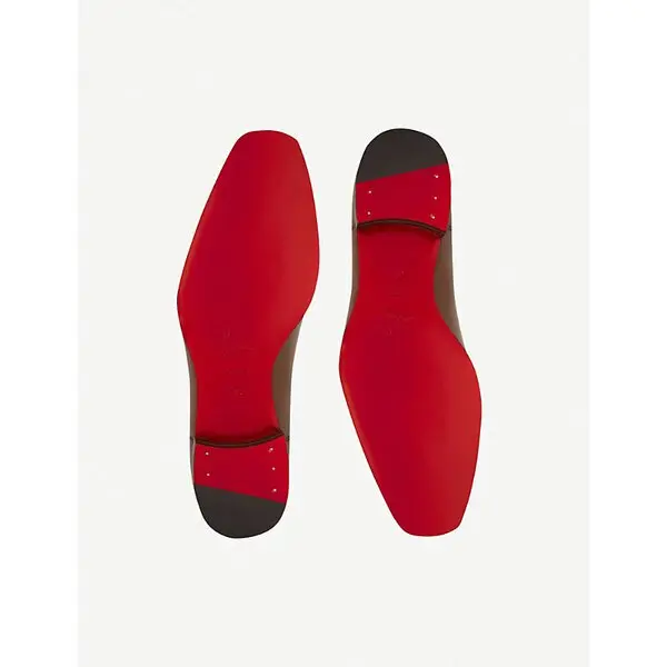 CHRISTIAN LOUBOUTIN Greggo Leather Oxford Shoes - Havane