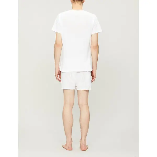 Sunspel Q14 Cellular Cotton T-shirt - White