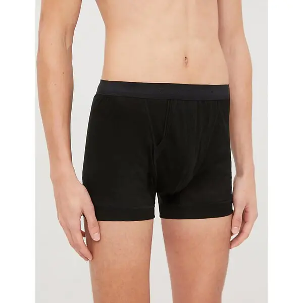 Zimmerli Classic Jersey Boxer Briefs - Black