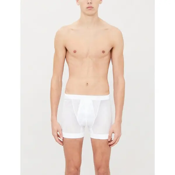 Zimmerli Classic Jersey Boxer Briefs - White
