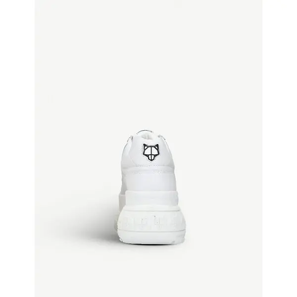 NAKED WOLFE Sporty Leather Platform Trainers