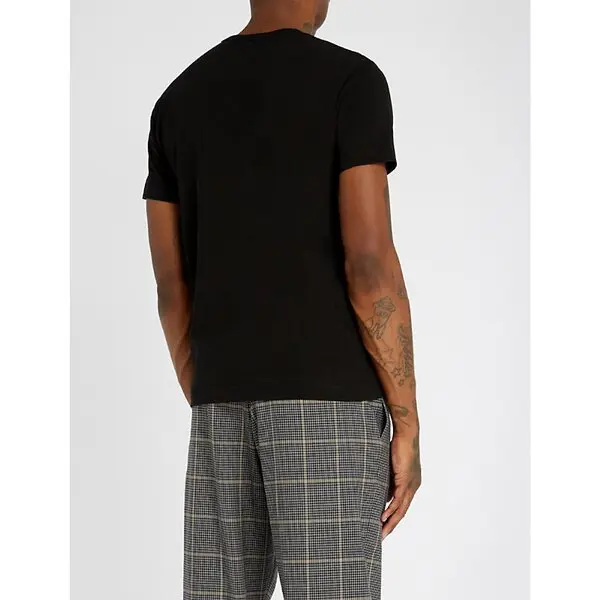 Play Comme Des Garcon Heart-appliqué Cotton-jersey T-shirt - Black