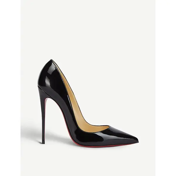CHRISTIAN LOUBOUTIN So Kate 120 Patent Leather Courts - Black