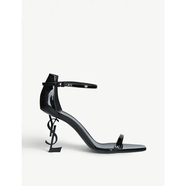 Saint Laurent Opyum 85 Leather Heeled Sandals