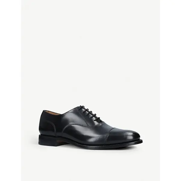 LOAKE 200b Leather Oxford Shoes - Black