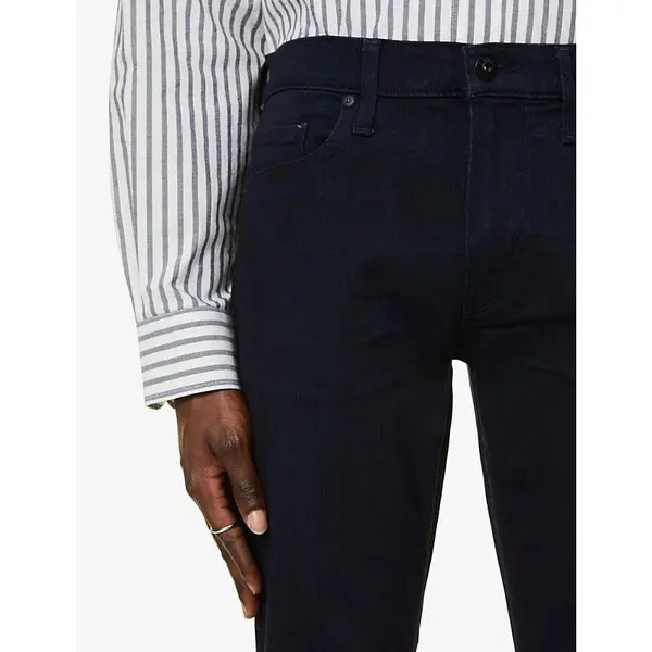 Paige Federal Straight-leg Slim-fit Stretch-denim Jeans - Inkwell