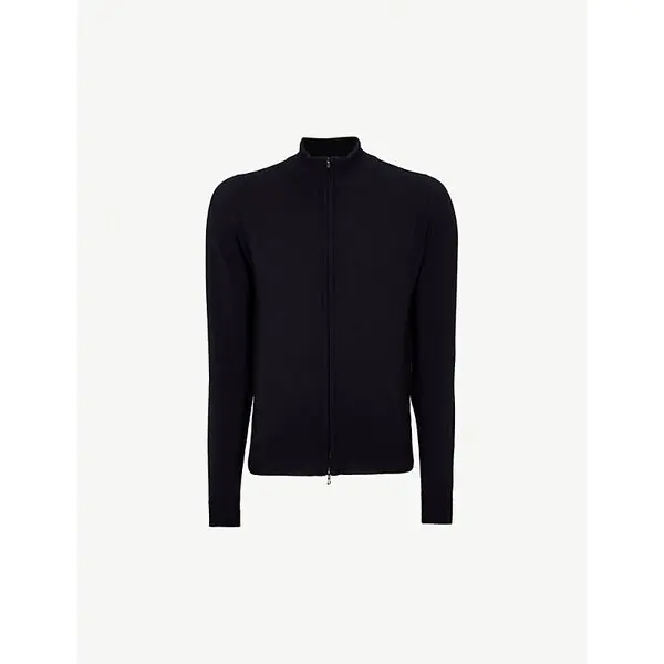 John Smedley Zipped Merino Wool Cardigan