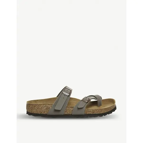 BIRKENSTOCK Mayari Faux-leather Sandals - Stone