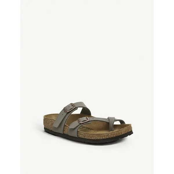 BIRKENSTOCK Mayari Faux-leather Sandals - Stone
