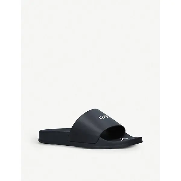 Off-White Logo-print Rubber Pool Sliders