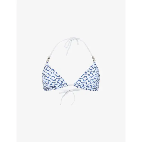 Heidi Klein Mykonos Printed Bikini Top