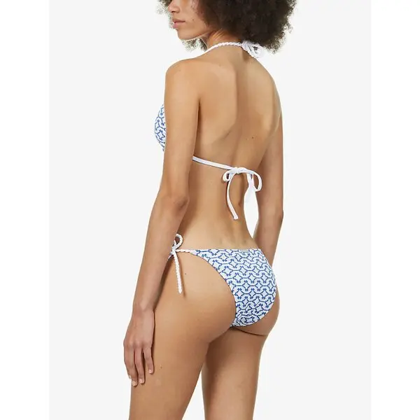 Heidi Klein Mykonos Printed Bikini Top