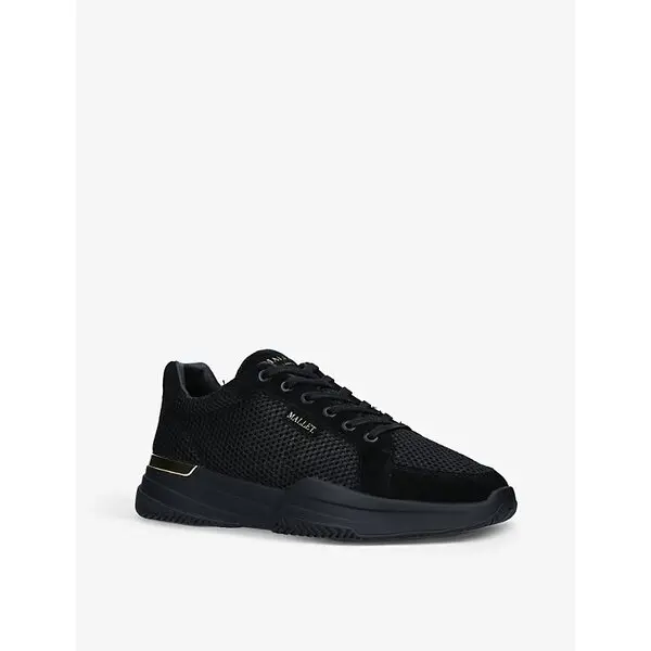 MALLET Kingsland Suede And Mesh Trainers