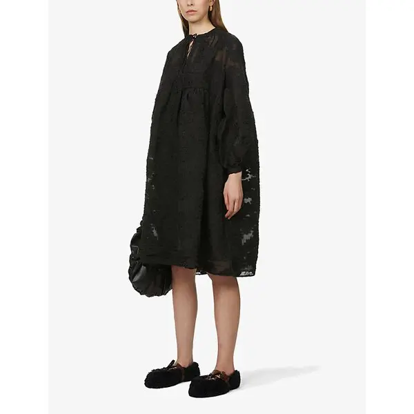 SAMSOE SAMSOE Mynthe Oversized Woven Midi Dress