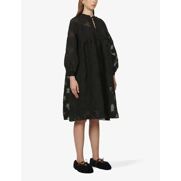 SAMSOE SAMSOE Mynthe Oversized Woven Midi Dress