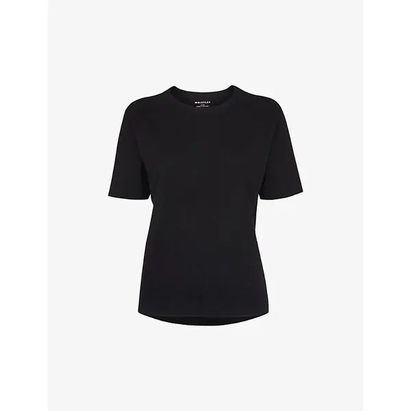 Whistles Emily Ultimate Cotton T-shirt - Black