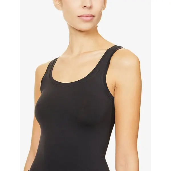 Hanro Touch Feeling Stretch-woven Vest Top - Black