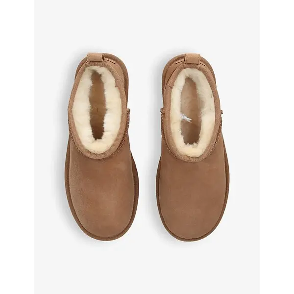 UGG Classic Ultra Mini Sheepskin Boots - Mid Brown