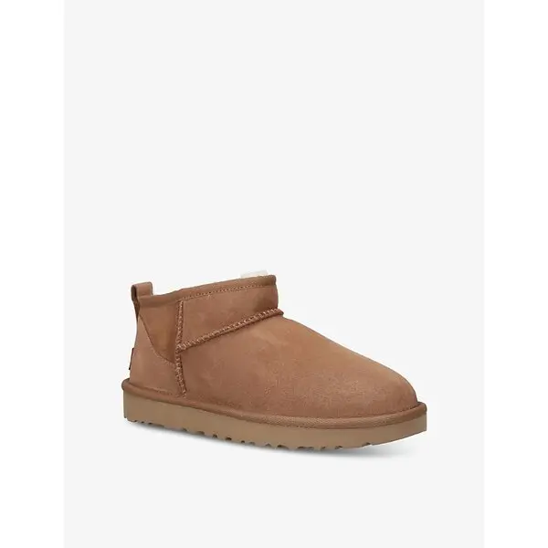 UGG Classic Ultra Mini Sheepskin Boots - Mid Brown
