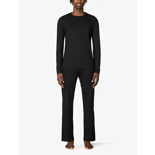 Derek Rose Basel Long-sleeved Top