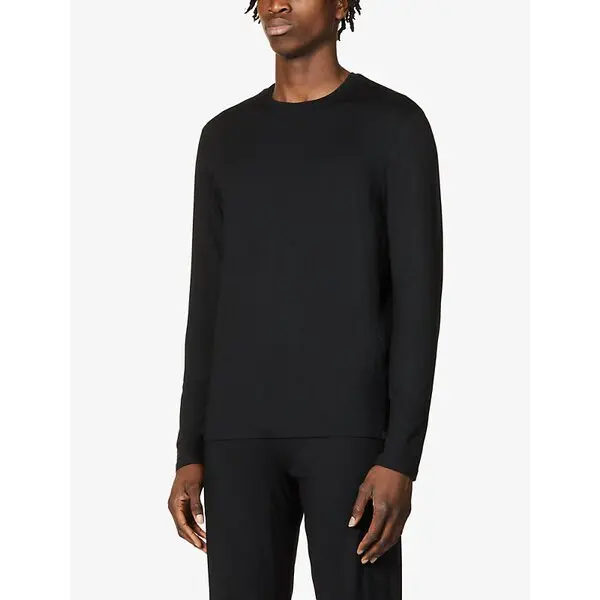 Derek Rose Basel Long-sleeved Top