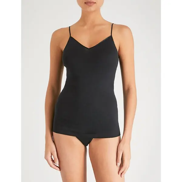Hanro Seamless Cotton Camisole - Black