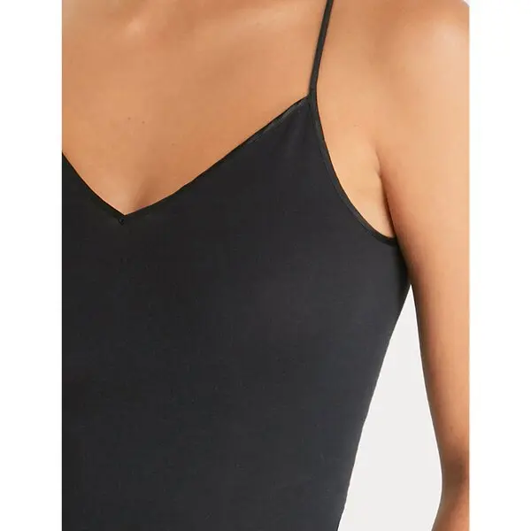 Hanro Seamless Cotton Camisole - Black