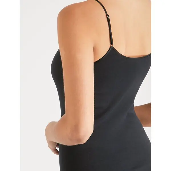 Hanro Seamless Cotton Camisole - Black