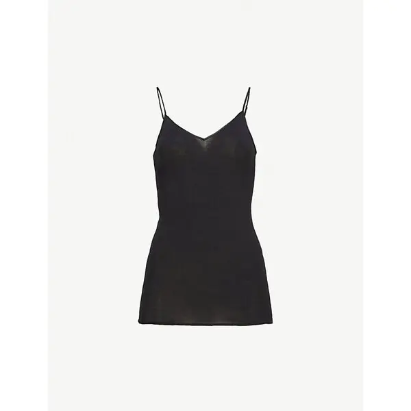 Hanro Seamless Cotton Camisole - Black