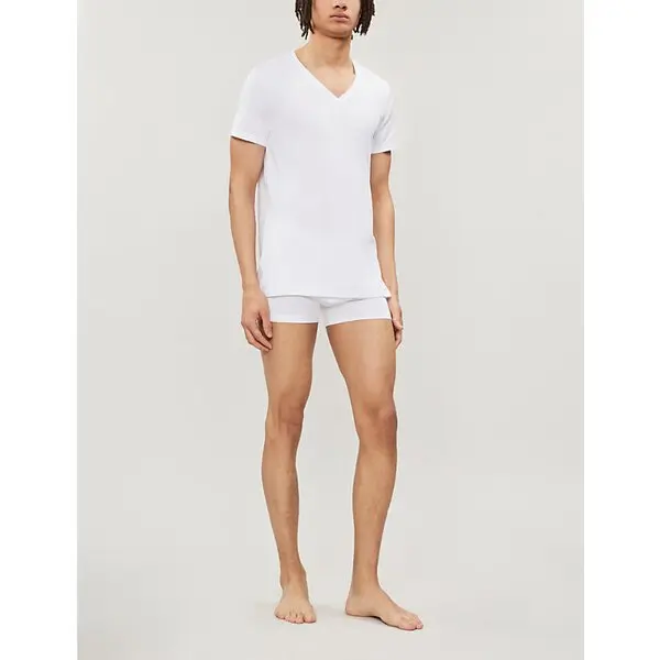 Hanro Cotton Superior Cotton-blend T-shirt - White