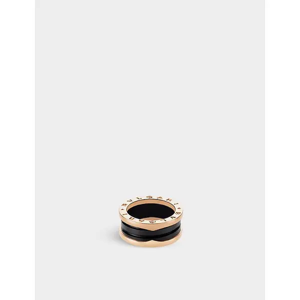BVLGARI B.zero1 18ct And Ceramic Ring - Rose Gold