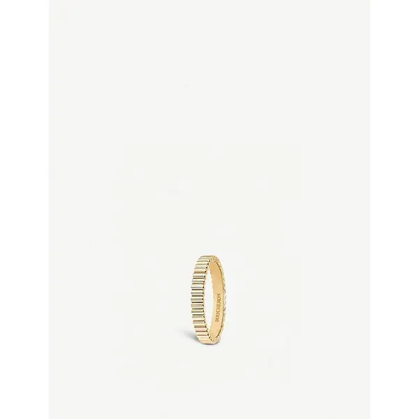 Boucheron Quatre Grosgrain 18ct Gold Wedding Band - Yellow