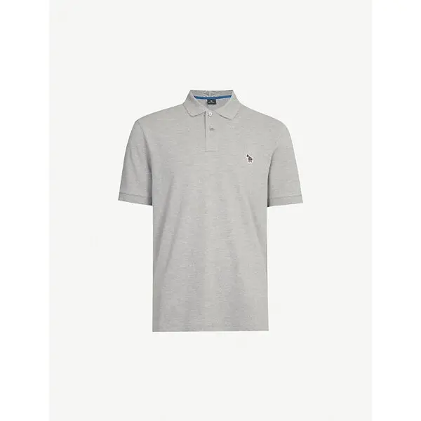Paul Smith Zebra-appliquéd Cotton-piqué Polo Shirt