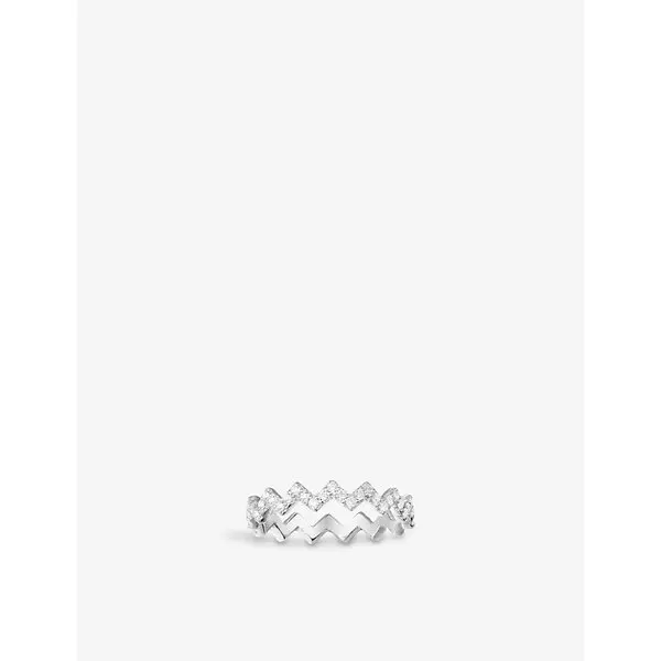 APM MONACO Sterling Zirconia Ring - Silver