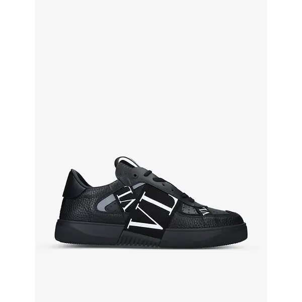 Valentino Garavani Vl7n Leather Trainers - Black