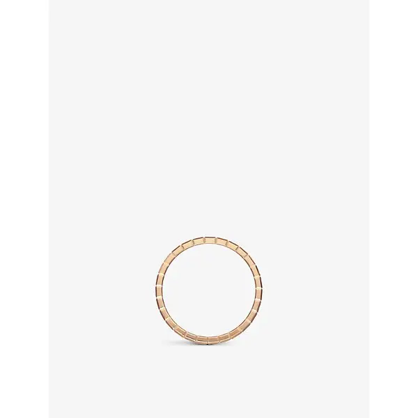 Chopard Ice Cube 18ct Rose-gold And Diamond Ring - Fairmined Rose Gold