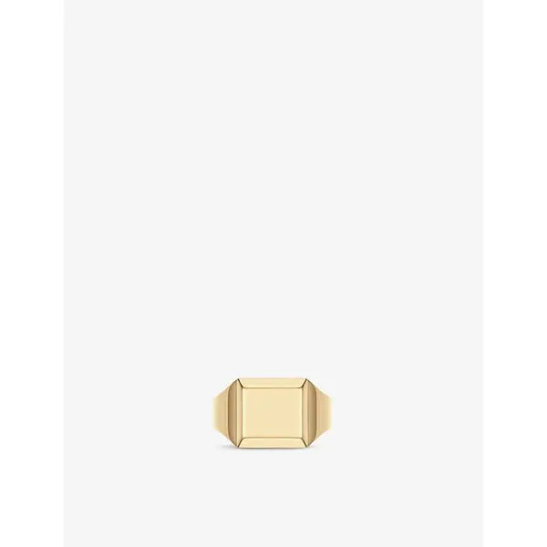Monica Vinader Signature Signet Ring - Gold