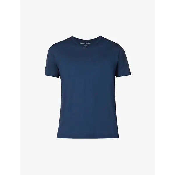 Derek Rose Basel Stretch-jersey T-shirt - Denim