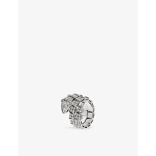 BVLGARI Serpenti 18kt White-gold And Diamond Ring - White Gold