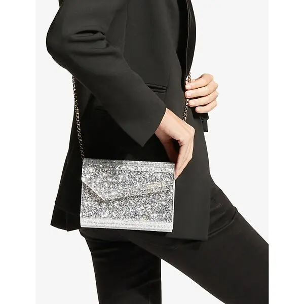 JIMMY CHOO Candy Glittered Clutch