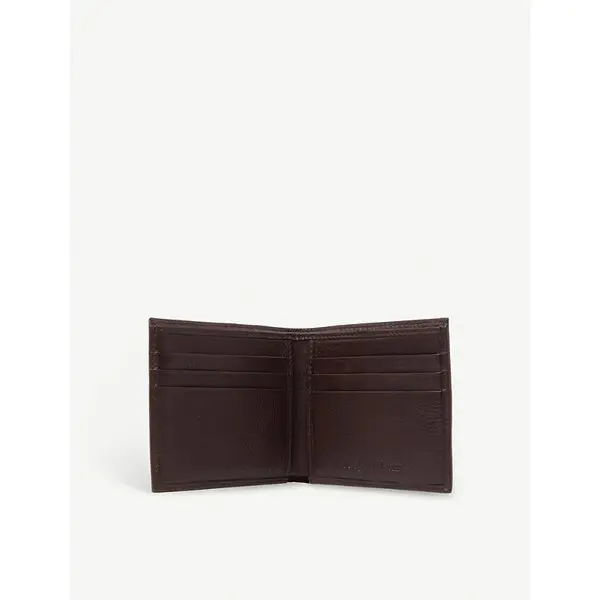 Polo Ralph Lauren Pony-embossed Pebbled Leather Billfold Wallet - Brown