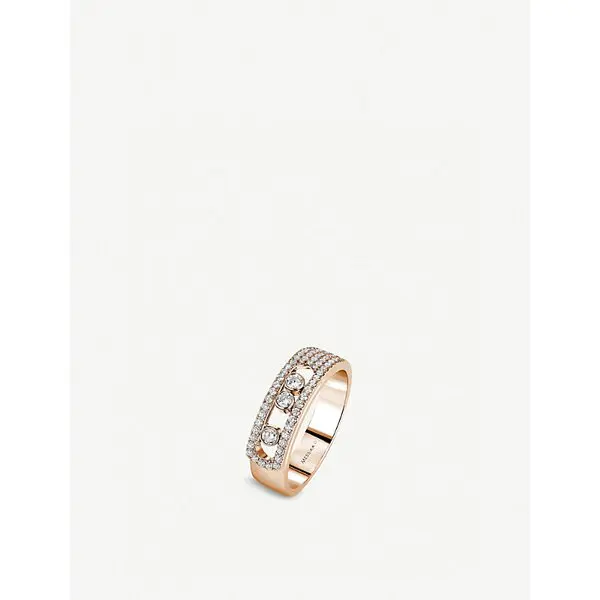 Messika 18ct Gold And Diamond Ring - Pink
