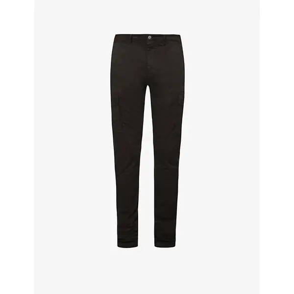 REPLAY Jaan Hyperflex Slim-fit Slim-leg Cotton-blend Cargo Trousers