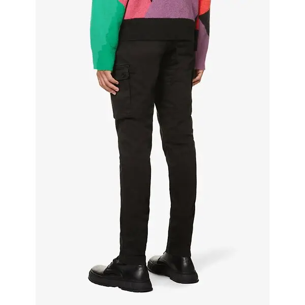 REPLAY Jaan Hyperflex Slim-fit Slim-leg Cotton-blend Cargo Trousers